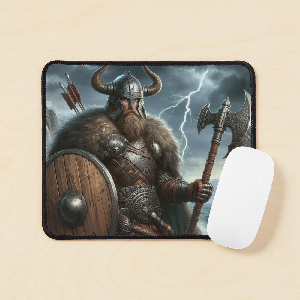 "The Nordic Warrior: Viking Strength and Fury" Poster by Mohamed-n ...