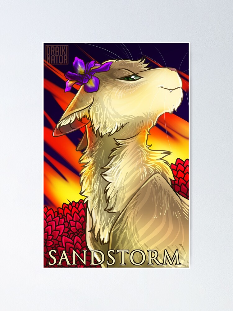 "Sandstorm Portrait" Poster for Sale by Draikinator | Redbubble