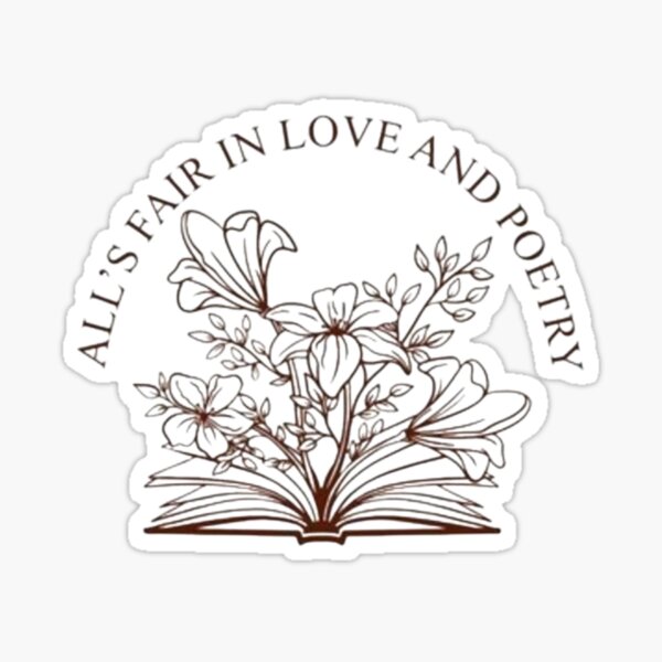 "love and poetry ttpd taylor swift :)" Sticker by Tay Designs | Redbubble