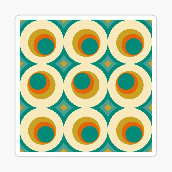 "Mid-Century Modern Splash" Sticker for Sale by MonstersMashU | Redbubble