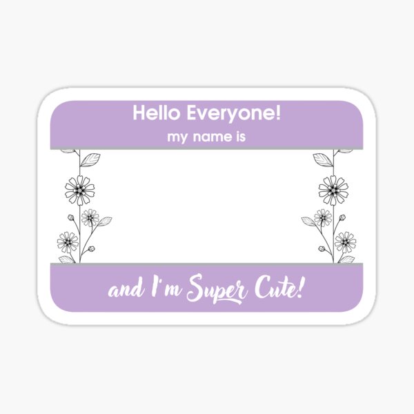 Purple Printable Baby Name Tags