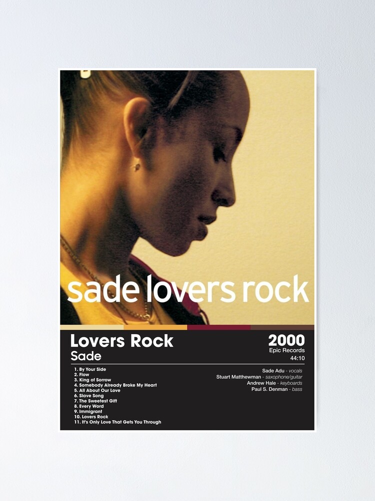 "Sade - Lover's Rock | Album Card" Poster for Sale by theoralcollage ...