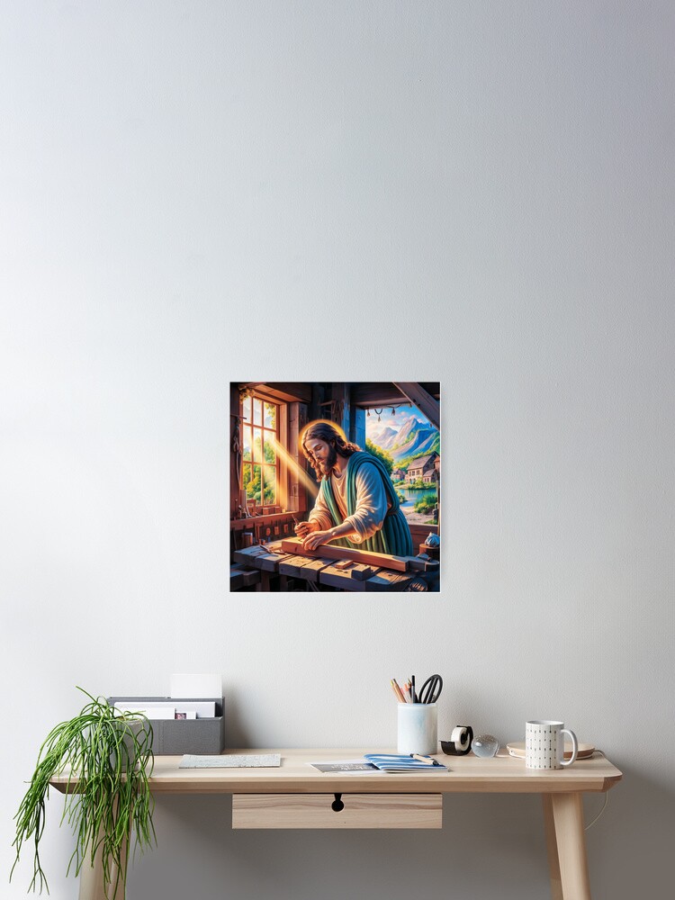 "JESUS CARPENTER.. FUNNY CHRISTIAN " Poster for Sale by Obinne | Redbubble