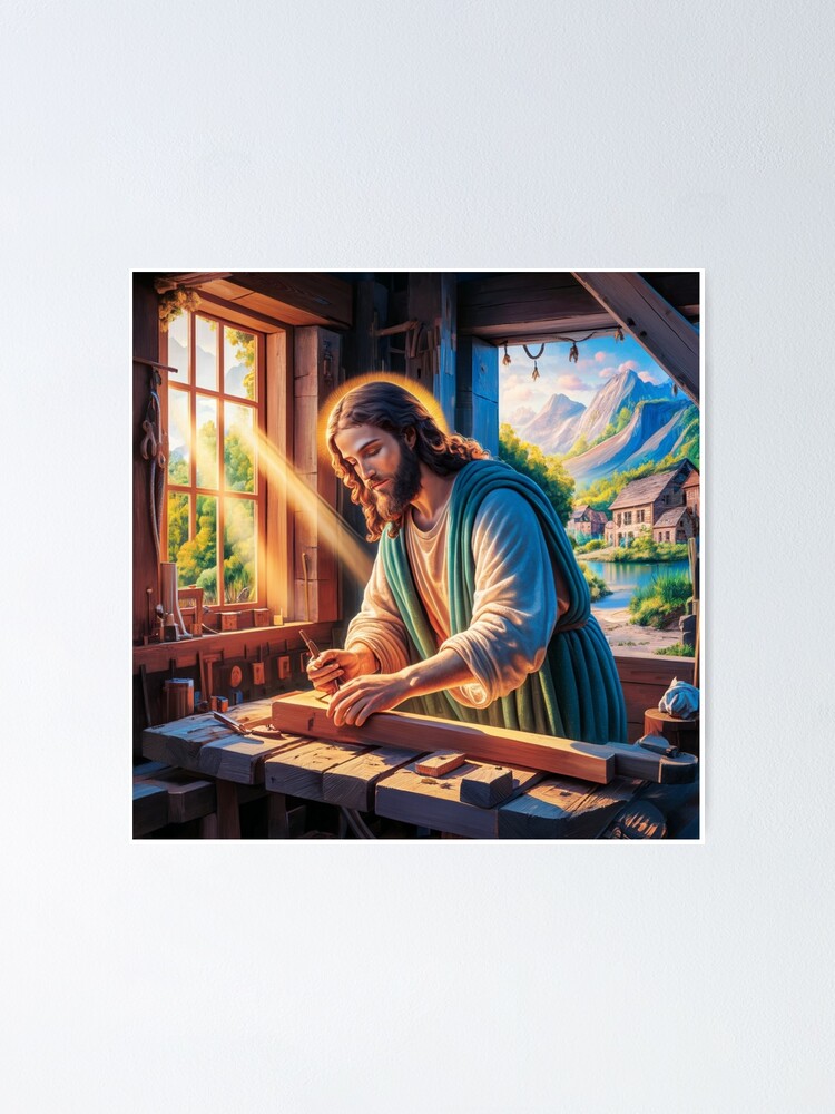 "JESUS CARPENTER.. FUNNY CHRISTIAN " Poster for Sale by Obinne | Redbubble
