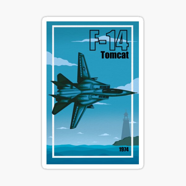 "The Tomcat" Sticker for Sale by ArtbyRogue | Redbubble