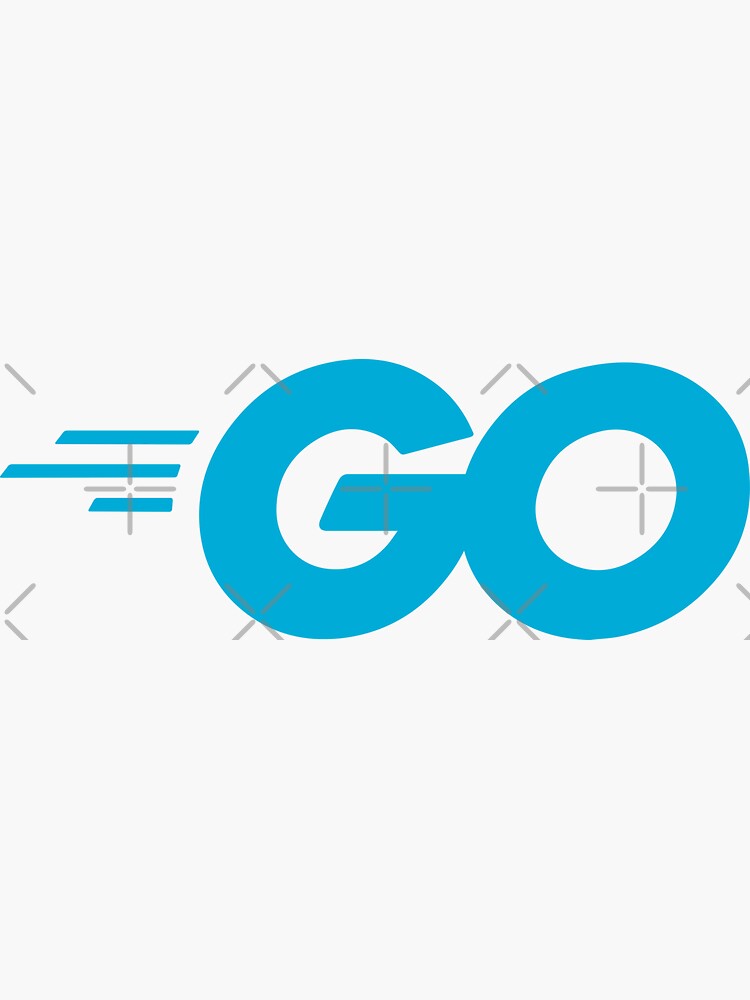 "Go Programming Language Logo" Sticker for Sale by Burak Kucukparmaksiz ...