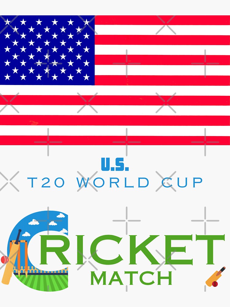 "T20 World Cup Team USA" Sticker for Sale by Bhavna111 | Redbubble