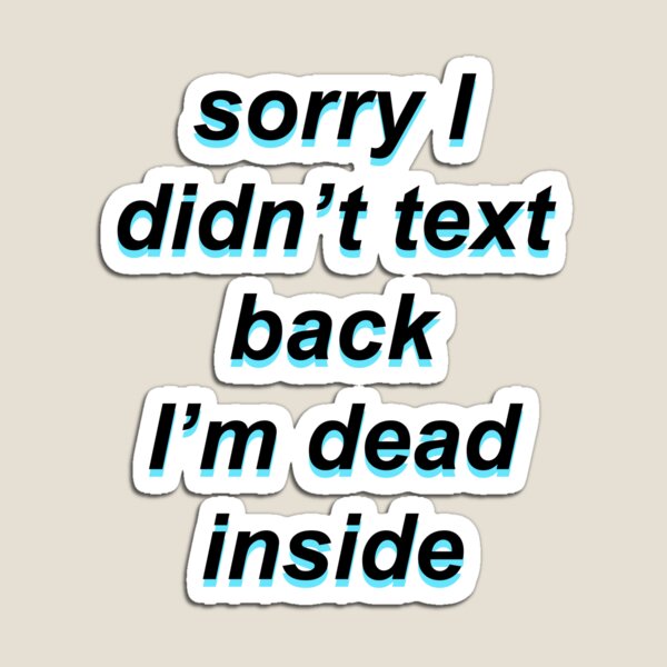 "Sorry - Plain Text" Magnet for Sale by Hallagay | Redbubble