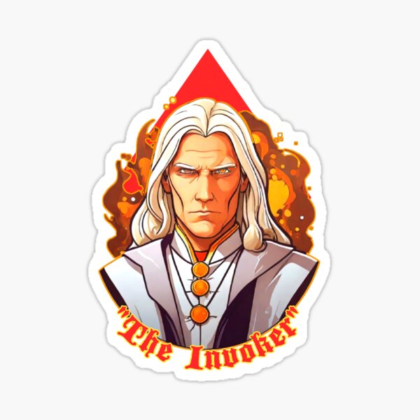 "The Invoker Fire element " Sticker for Sale by Migiteart | Redbubble