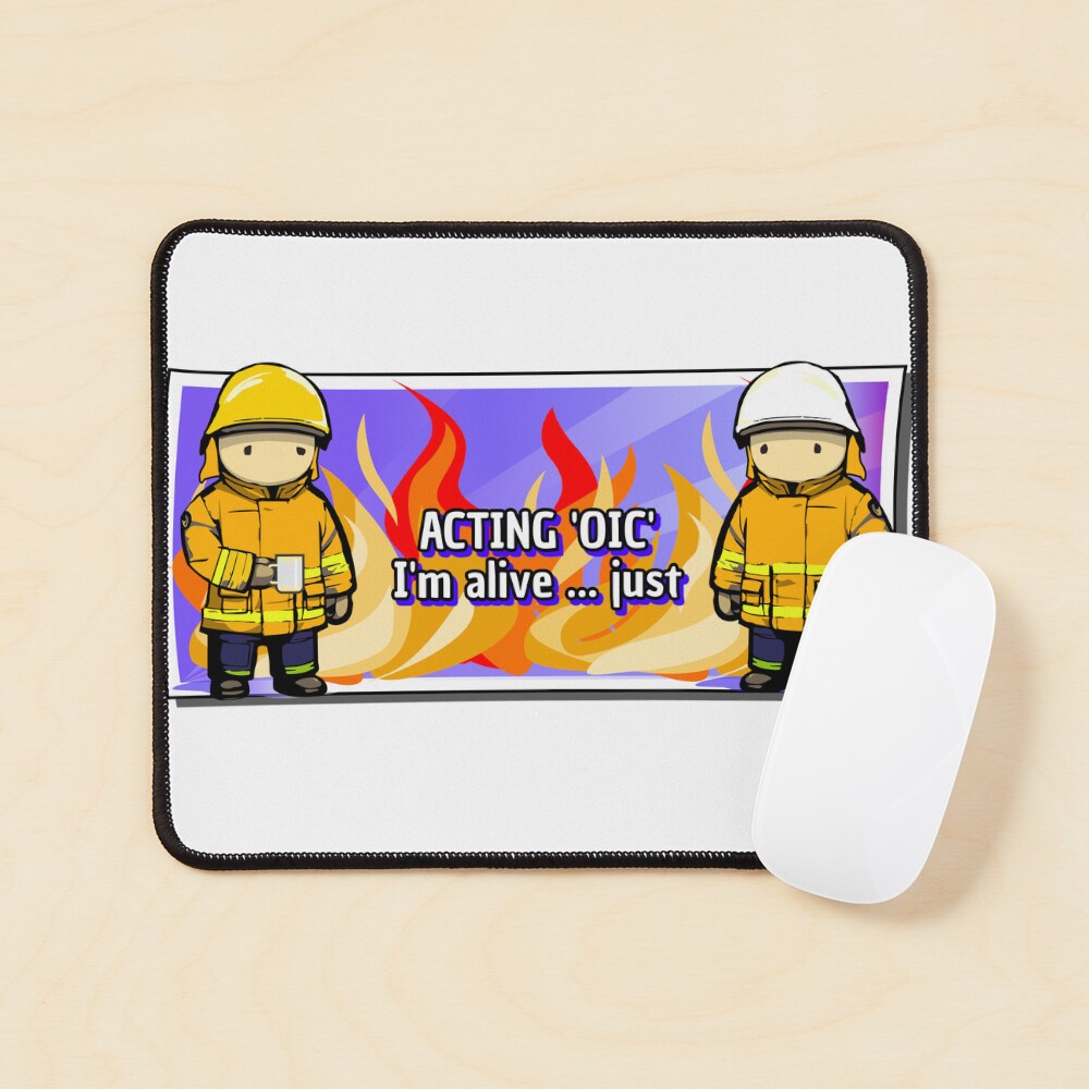 "Custom Request - Acting OIC" Sticker for Sale by Flashover | Redbubble