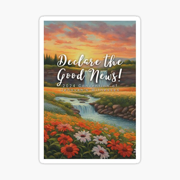 "Declare the Good News (Flower field)" Sticker for Sale by ...