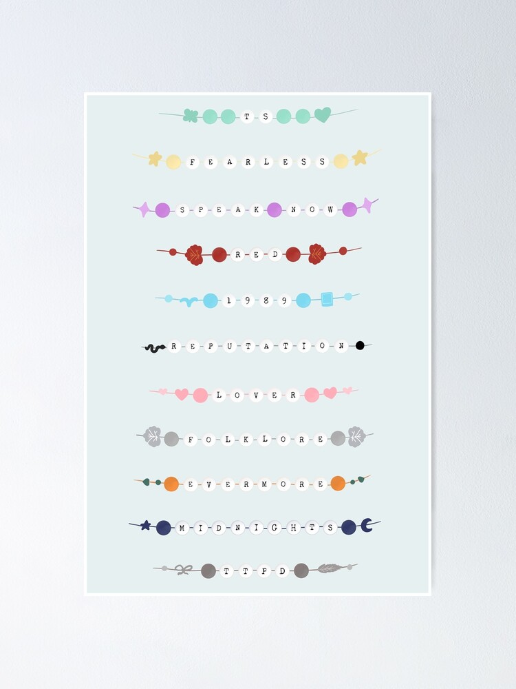 "Bracelet Eras " Poster for Sale by cranberryrose22 | Redbubble