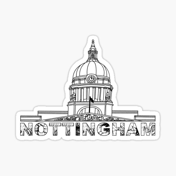 "Nottingham Council House!" Sticker by NikolaiGames | Redbubble