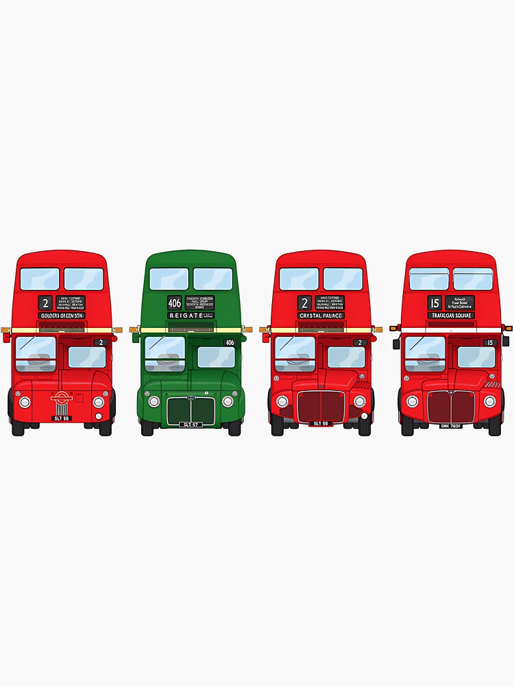 "London Routemaster Collection First And Last Rm1 Rml2760 Vintage Bus ...