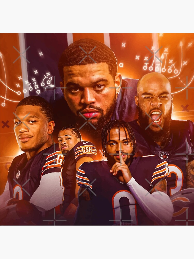 "Caleb Williams and Bears 2024 Art" Sticker for Sale by BearCreative ...