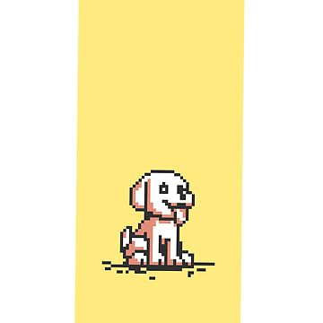 "Cute dog pixel art" Sticker for Sale by dinob | Redbubble