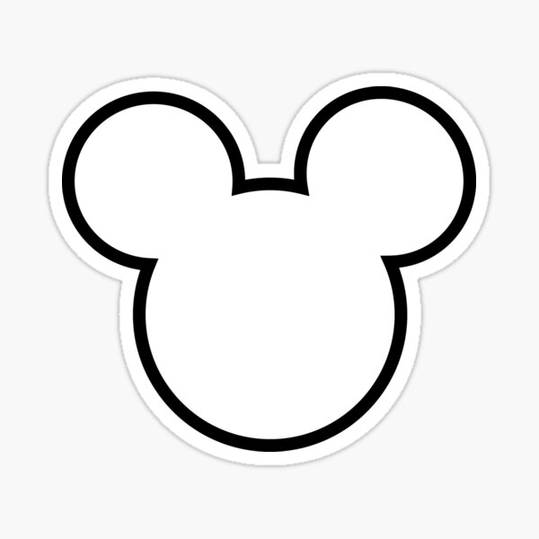 "Mickey Ears" Sticker for Sale by matthewschalo | Redbubble
