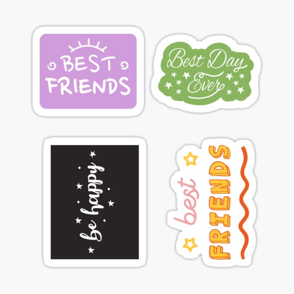 "best day ever, best friends" Sticker for Sale by huape | Redbubble