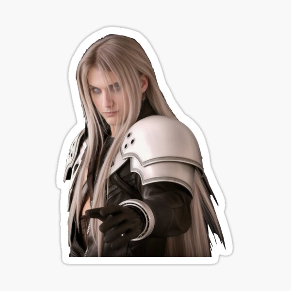 "sephiroth ff7 rebirth realistic" Sticker by andresdrawing | Redbubble