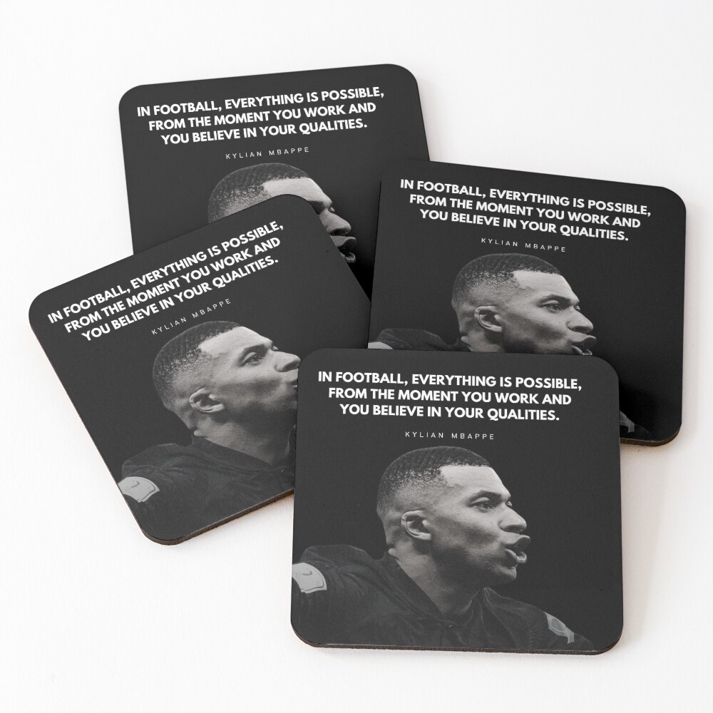 " Mbappe Motivational Quote Portrait" Poster for Sale by ...