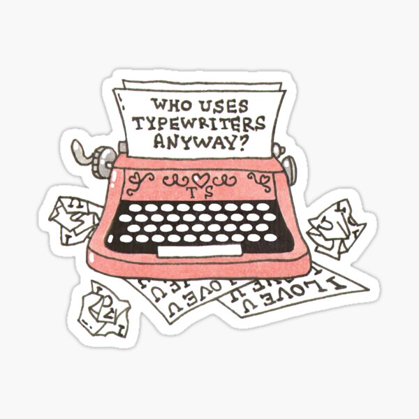 "TTPD Typewriter" Sticker for Sale by RickytheUnicorn | Redbubble
