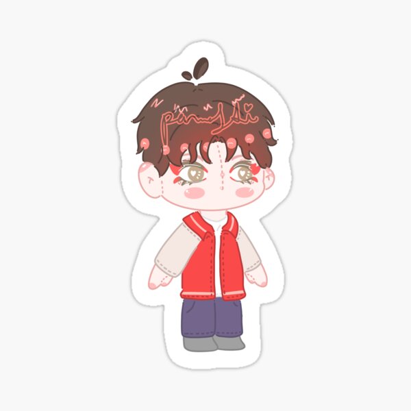 "chibi dooshik" Sticker by Pannafti | Redbubble