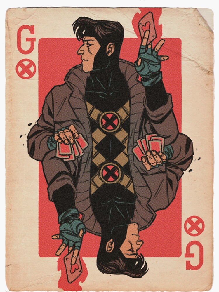 "Gambit" Sticker for Sale by legendaryskins | Redbubble