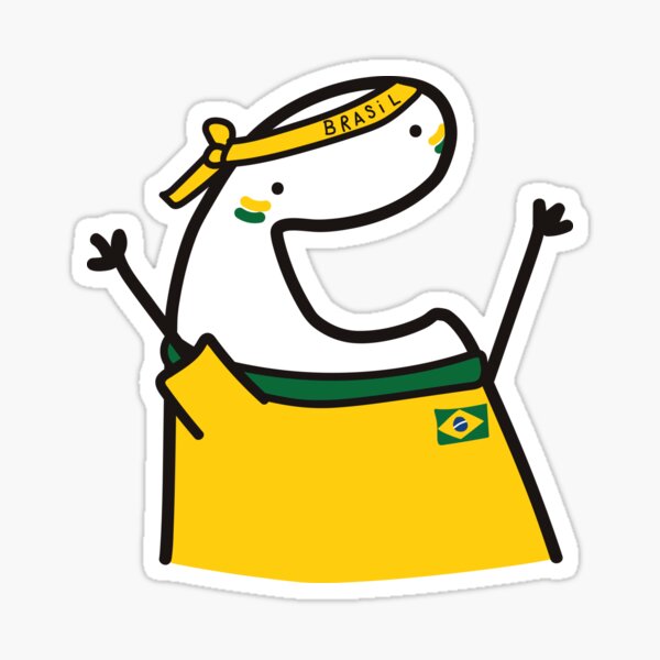 "flork meme brazil soccer" Sticker for Sale by skalihm | Redbubble