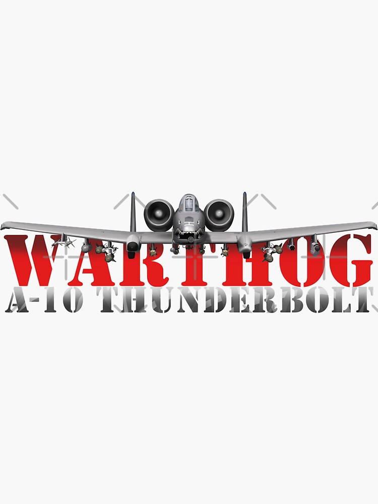 "A-10 Warthog" Sticker by sibosssr | Redbubble