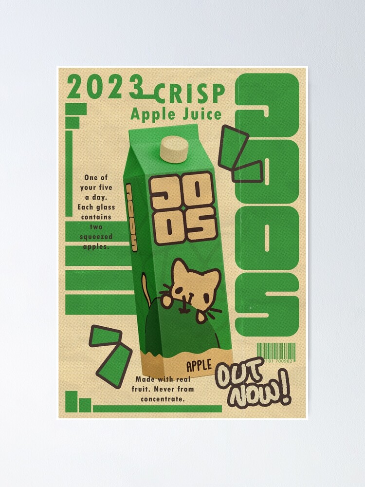 "JOOS - Retro Apple Juice Poster" Poster for Sale by joseph-nf | Redbubble
