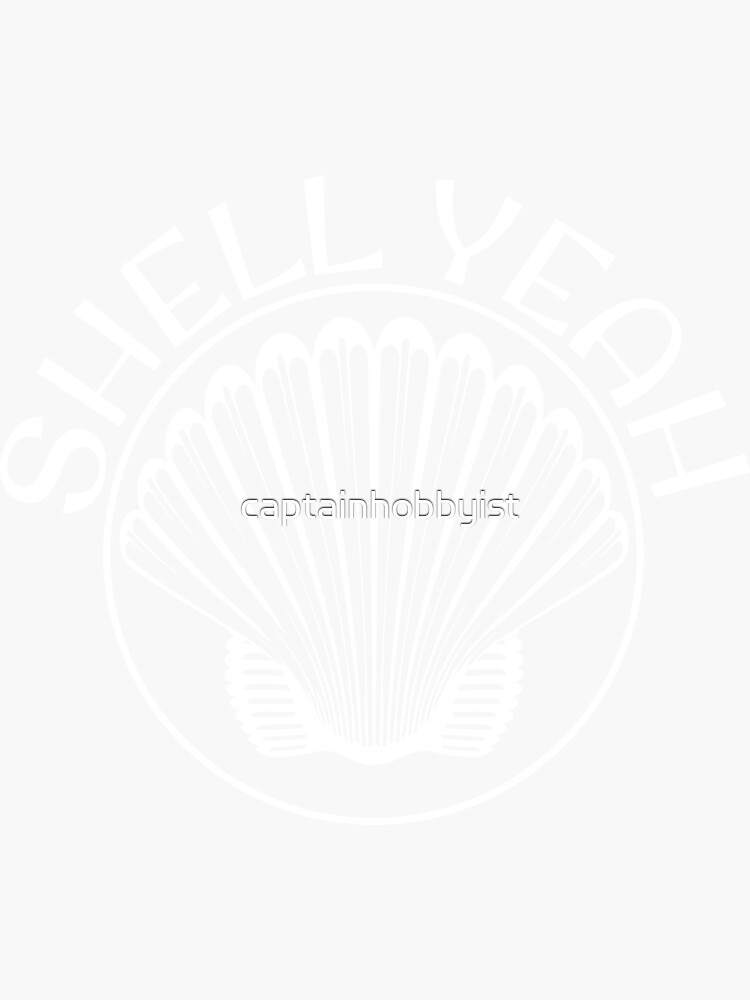 "Shell Yeah! Funny Beach Summer Tee" Sticker for Sale by ...