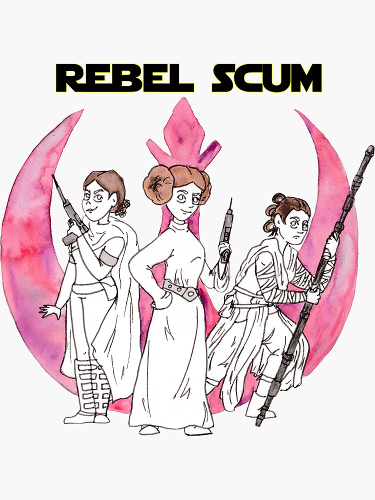 "Rebel scum" Sticker for Sale by MariaAbal | Redbubble