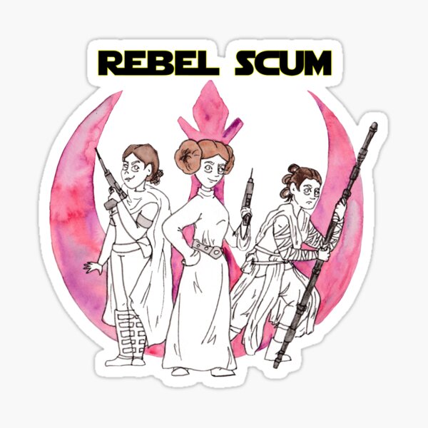 "Rebel scum" Sticker for Sale by MariaAbal | Redbubble