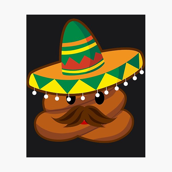 "Mexican Poop Emoji - Cinco De Mayo" Photographic Print for Sale by ...