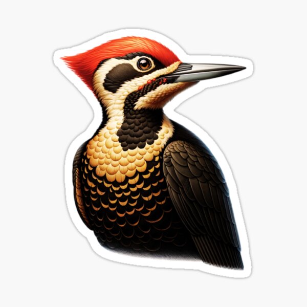 "Pileated Woodpecker" Sticker for Sale by TheAnimalZ00 | Redbubble