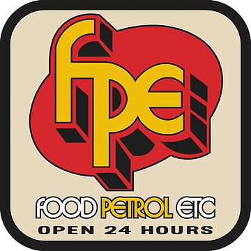 "FPE - Food Petrol Etc" Sticker for Sale by Melissa Brewster | Redbubble