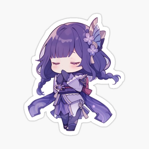 "Raiden Shogun Sticker" Sticker for Sale by Shineamv | Redbubble