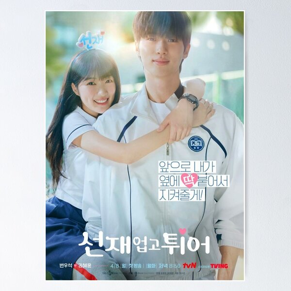 "Lovely Runner Kdrama - Byeon Woo Seok - Kim Hye Yoon" Poster for Sale ...
