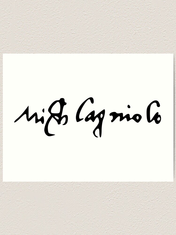 Impression artistique « Signature de Michel-Ange », par PZAndrews ...