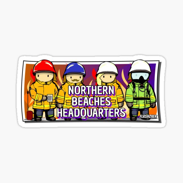 "Custom Request - Northern Beaches HQ" Sticker for Sale by Flashover ...