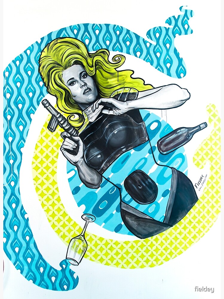 "Retro Pop Barbarella " Art Print for Sale by fieldey | Redbubble
