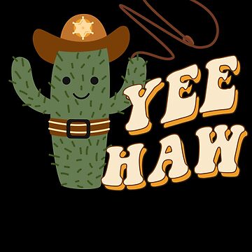 "Yee Haw!" Sticker for Sale by EmiAndMike | Redbubble