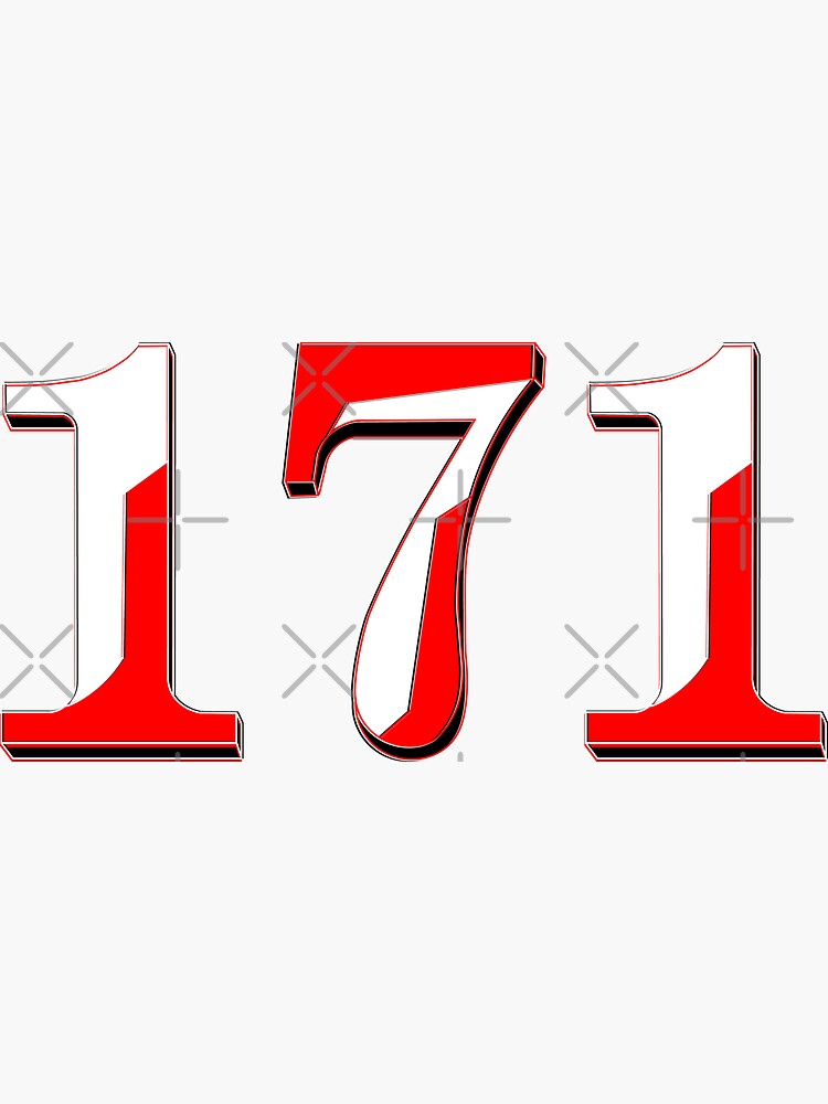 "number one hundred and seventy one digit 171 order sequence team ...