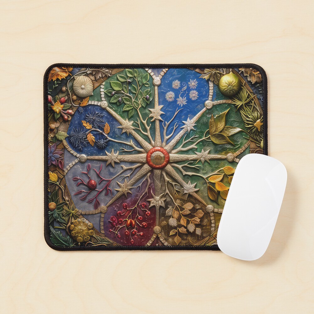 "Pagan Wheel of the Year" Sticker for Sale by thewandswant | Redbubble