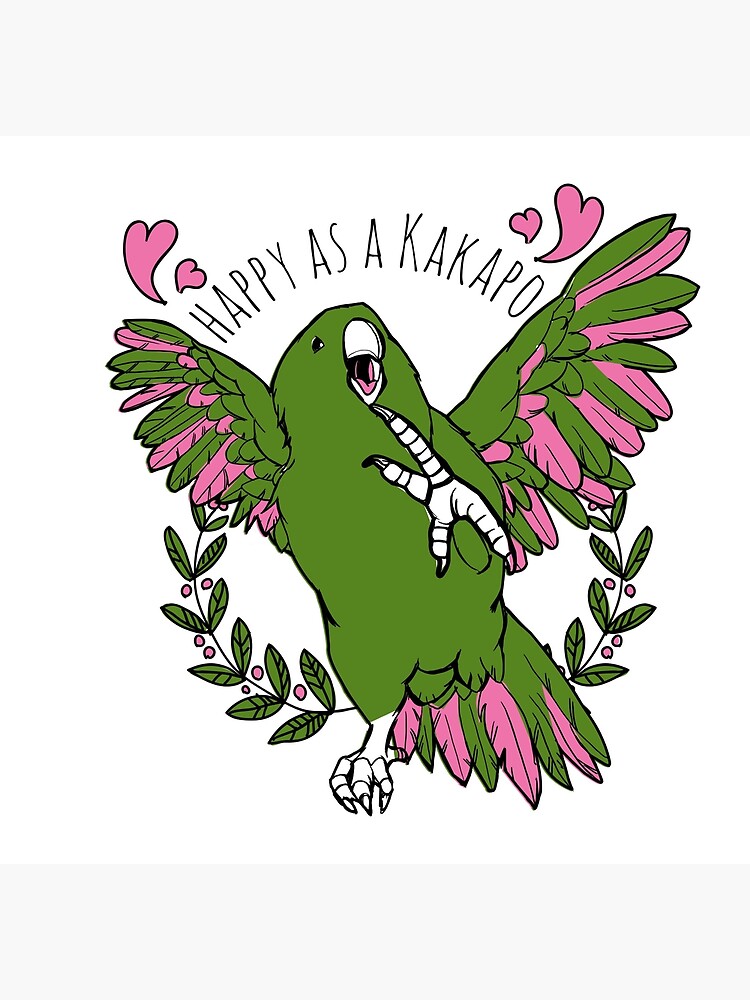 "Kakapo - fat parrot dance" Art Print for Sale by avogel | Redbubble