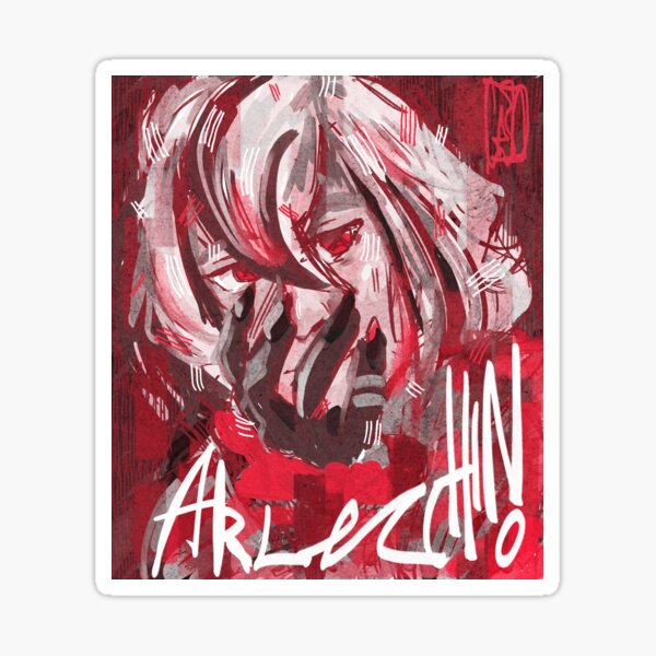 "Genshin Impact - Arlecchino" Sticker for Sale by Grisifu | Redbubble