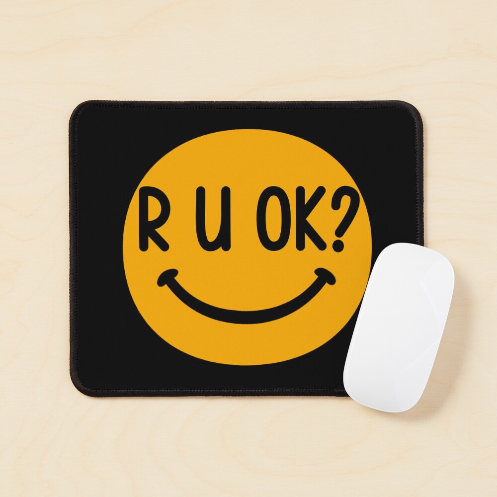 "R u ok" Sticker for Sale by Tia-tez | Redbubble