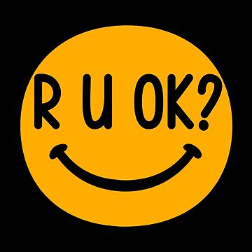 "R u ok" Sticker for Sale by Tia-tez | Redbubble