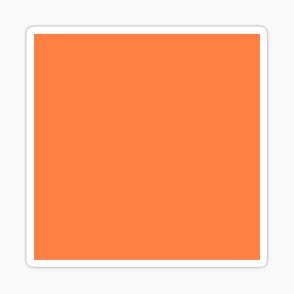 "Solid Bright Mango Orange Color" Sticker for Sale by cheapest | Redbubble