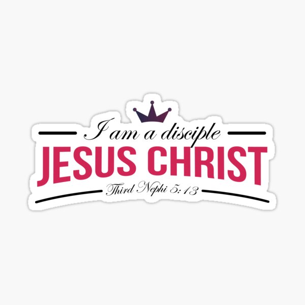 "Retro curved I am a disciple of Jesus Christ" Sticker for Sale by ...